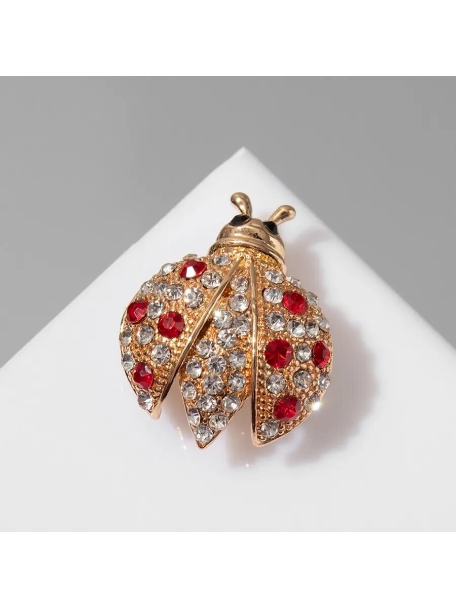 Брошь, стразы