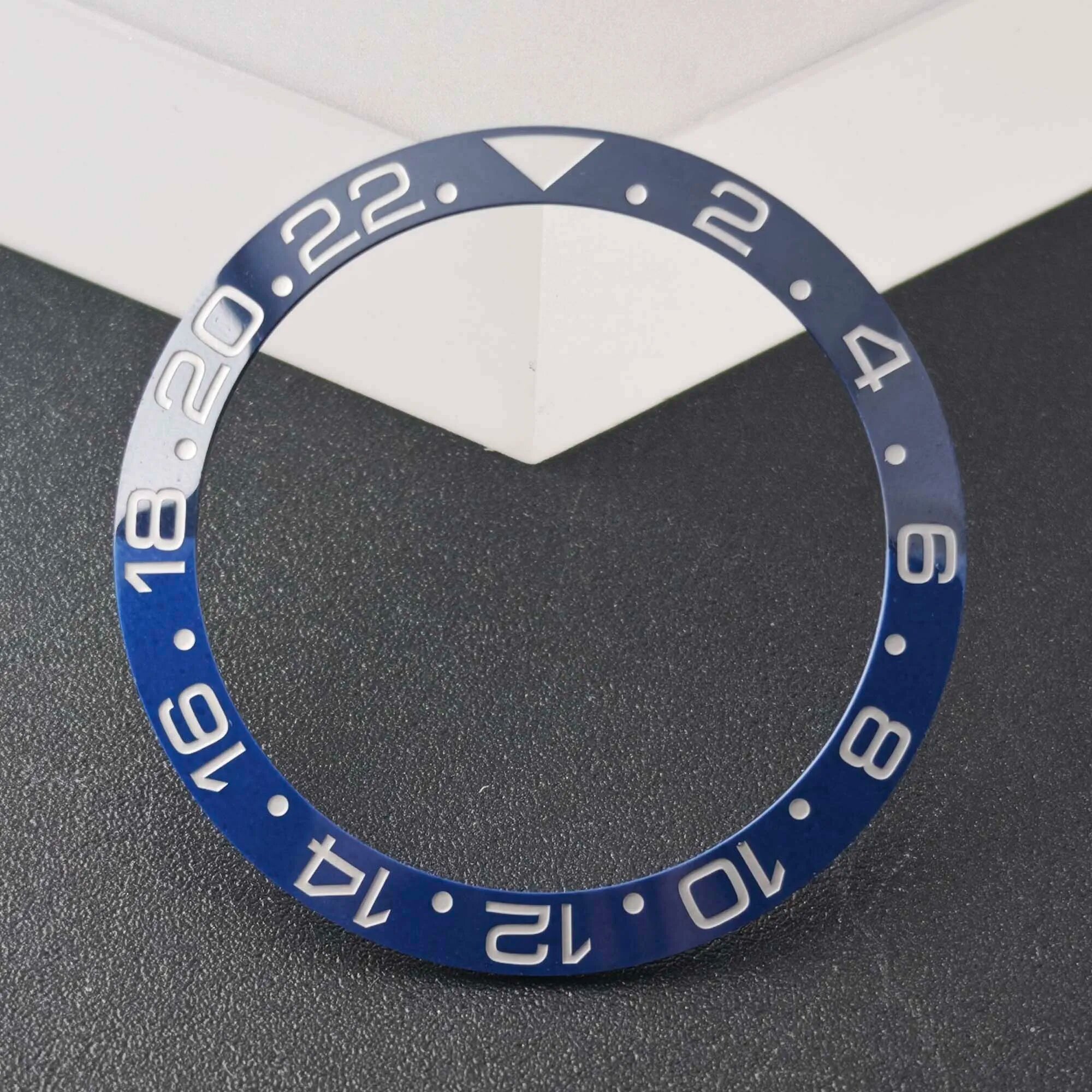 Новый безель 38 мм, двойной синий, подходит для корпуса Sub GMT, корпус NH35/NH34, керамический безель, сменные аксессуары для часов