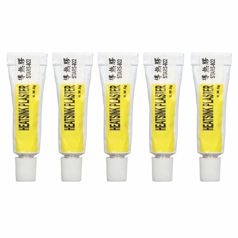 Термопаста для процессора, 5 шт, термостойкая до 300 , силиконовая с изоляцией, для 3D-принтера, термопроводящая паста