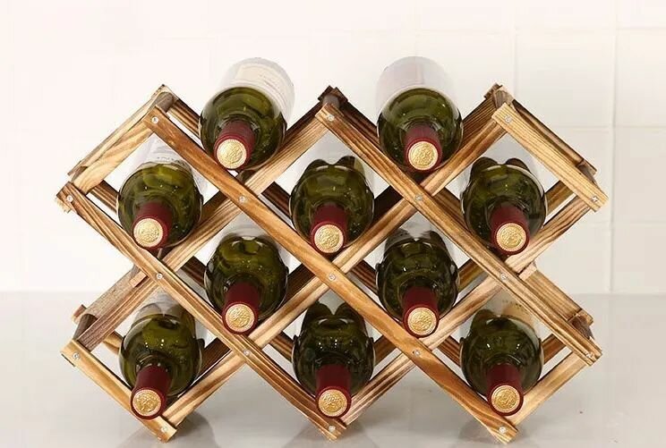 Держатель для бутылки вина, стильная подставка для 1 бутылки черного цвета