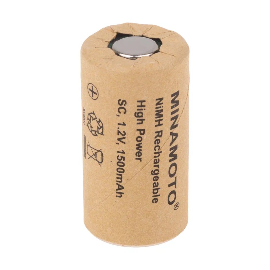 Аккумулятор MINAMOTO MН-1500SC/НР, NiMH, 1.2 В, 1500 мАч, 1 шт.
