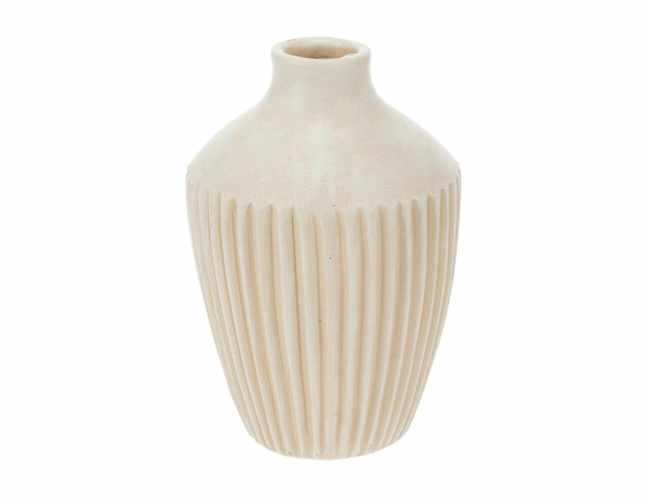 Декоративная ваза карро, полистоун, бежевая, 16 см, Koopman International APF670430-2
