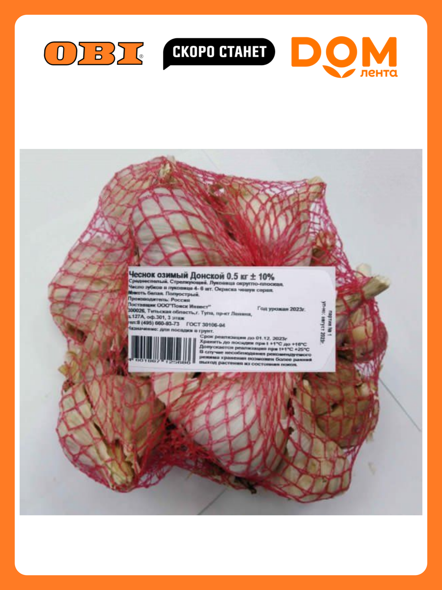 Чеснок озимый донской