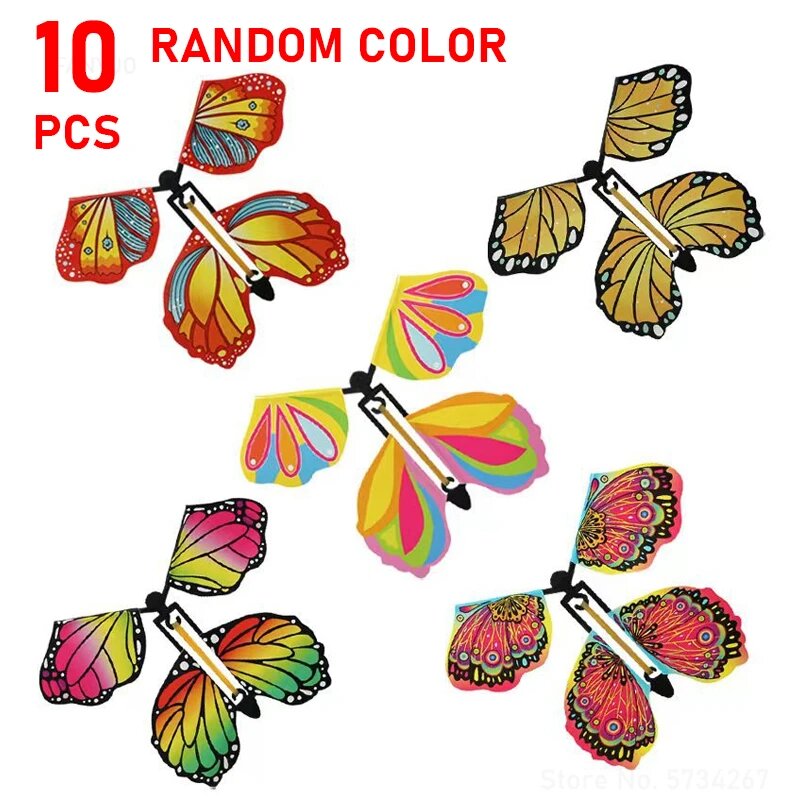 Волшебные летающие бабочки, набор из 1/5/10 штук Style 4-Random 10pcs