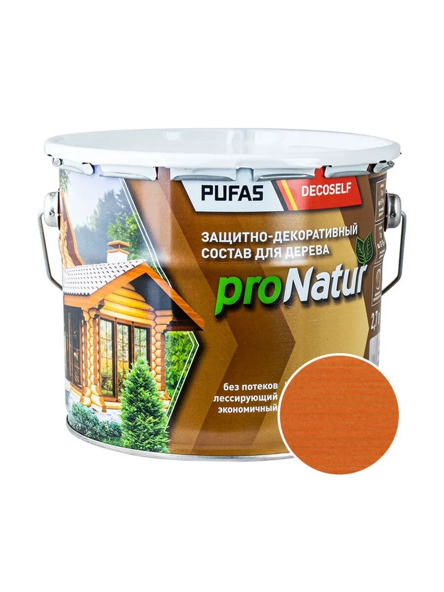 Антисептик Pufas Ekonom ProNatur "Орегон", для дерева, 2,7 л