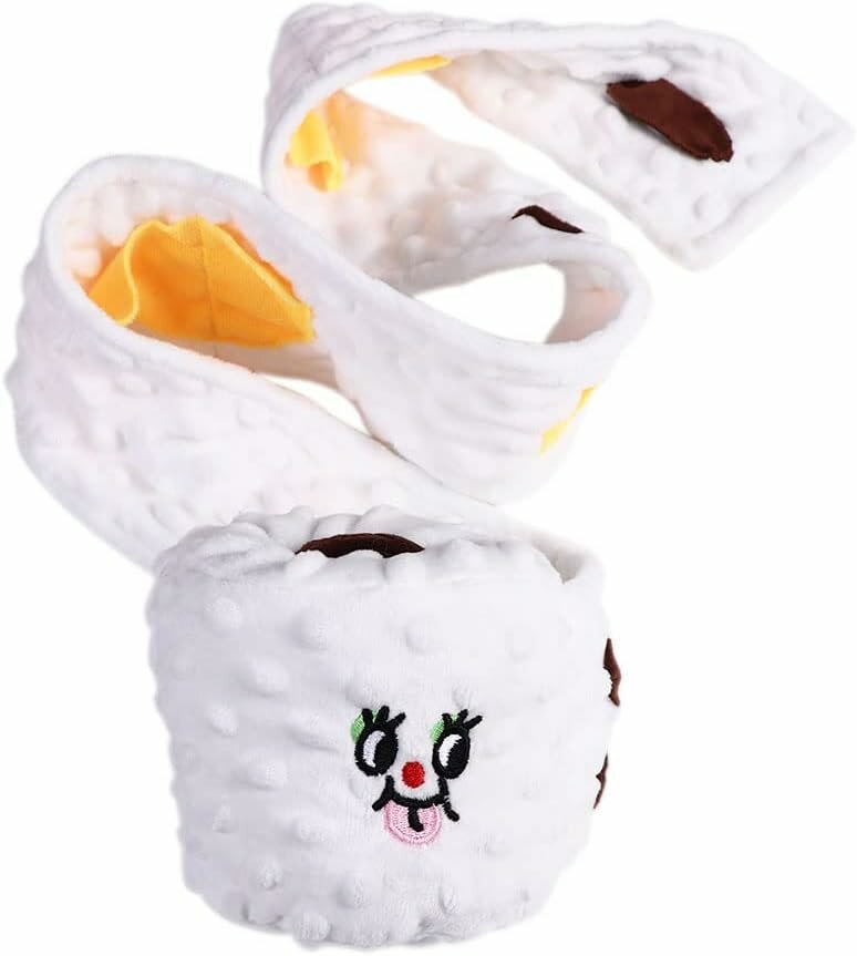 DINGXIAN Игрушка для собак в виде рулона туалетной бумаги, интерактивная развивающая игрушка из плюша для жевания, поиска лакомств и тренировки обоняния щенков