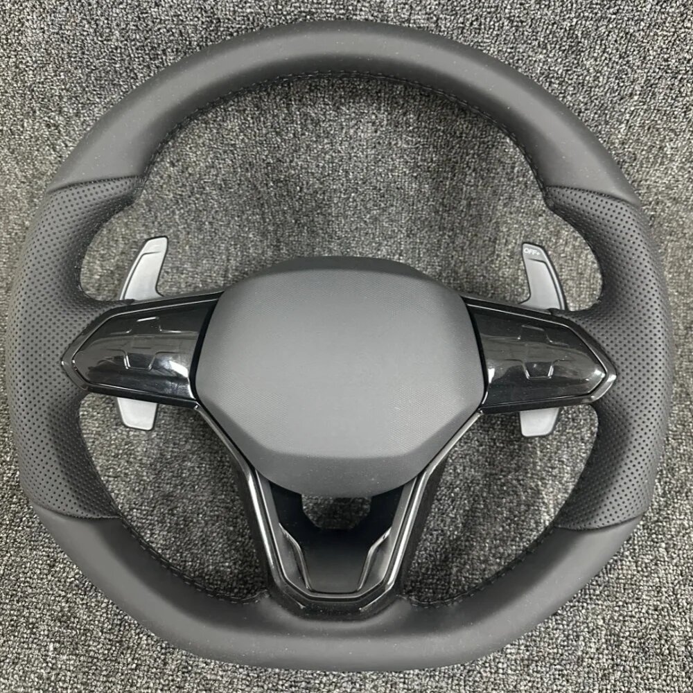 Кожаный руль в сборе для VW Volkswagen Golf 7 8 MK7 MK8 8R R Gti Gtd Jetta Tiguan Polo Passat CC B7 B8 B9 Amarok