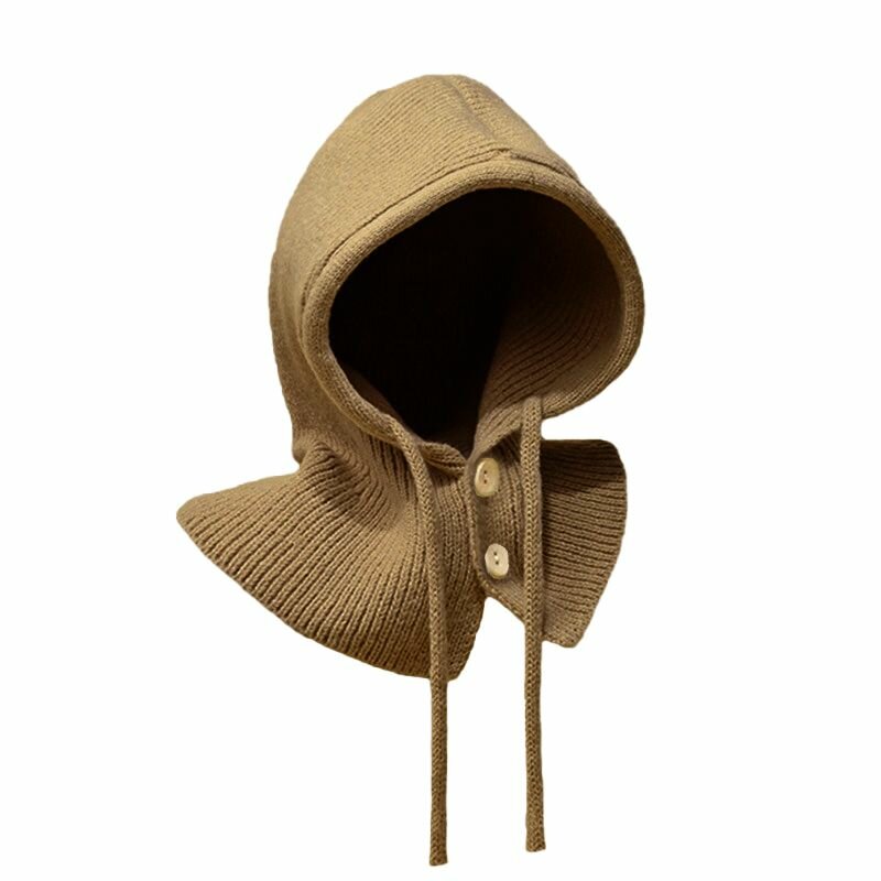 Капор, вязаные, Женская зимняя