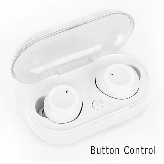 Беспроводные Bluetooth 5.0 наушники, стерео наушники 9D с микрофоном, спортивные наушники Y50 TWS с сенсорным управлением, водонепроницаемые вкладыши, светодиодный дисплей