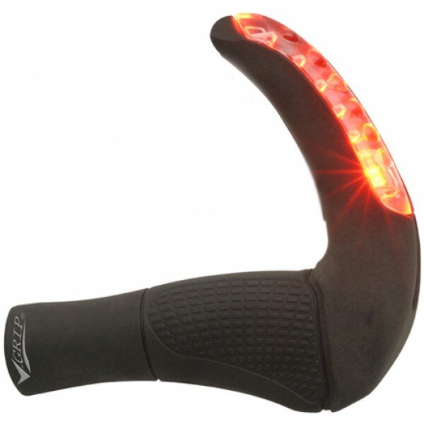 Грипсы с рогами V-grip ER-188LED, цвет Чёрный