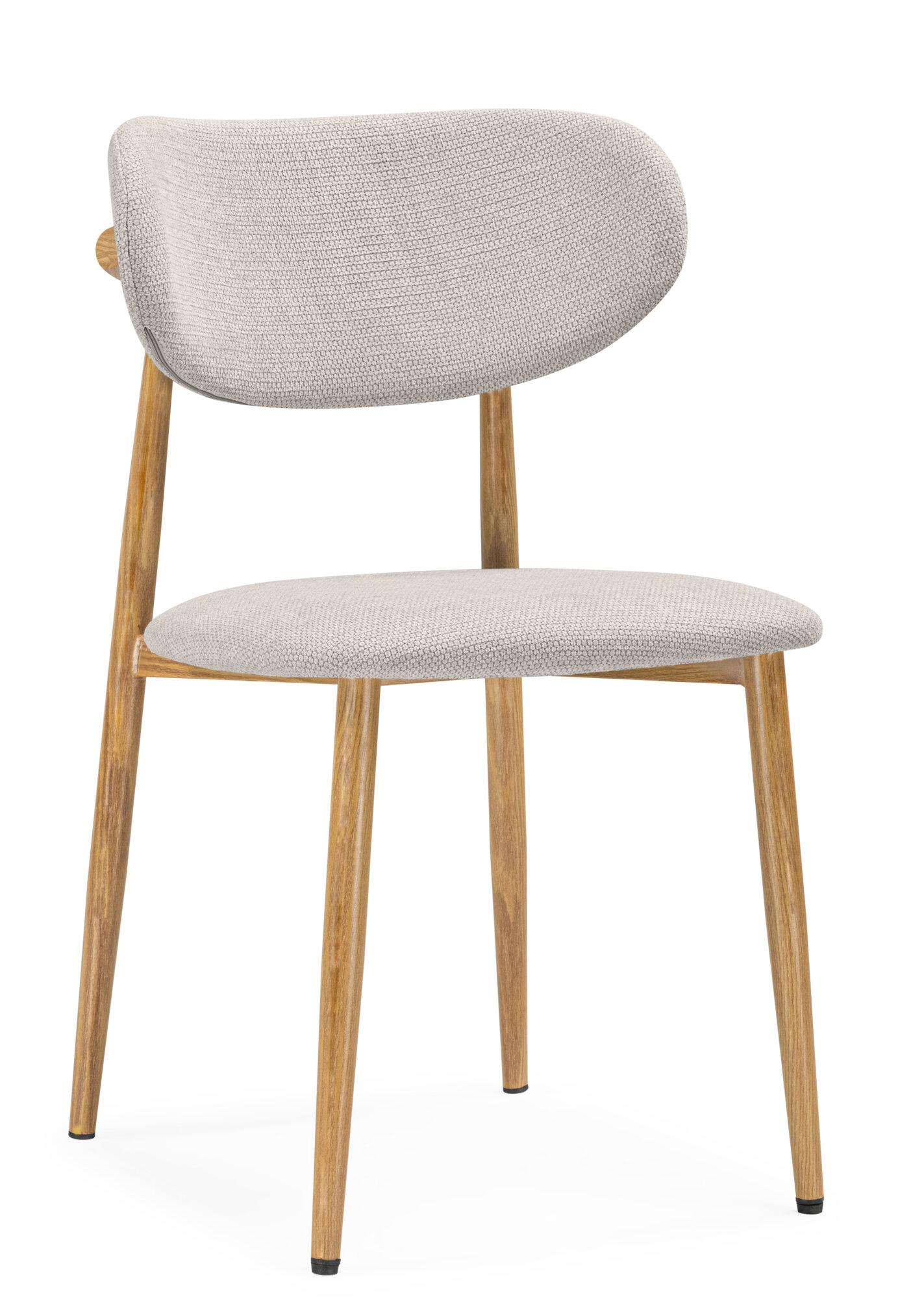 Стул на металлокаркасе Лайфмебель Lisbon бежевый / цвет дерева