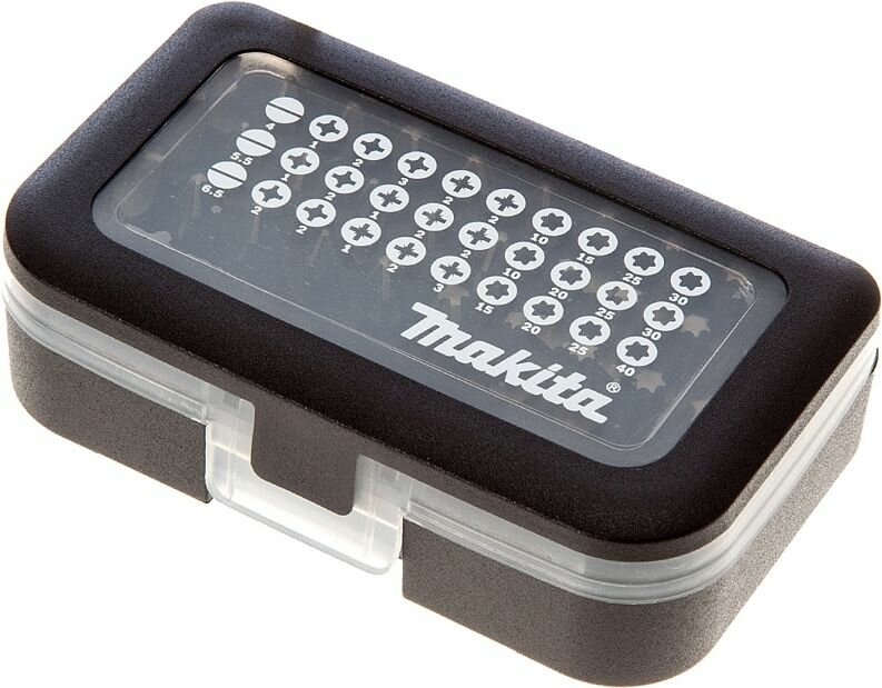 Набор бит MAKITA D-30667, 31 шт, универсальный для шуруповерта, Ph Pz SL HX Torx, с головками — фото 1