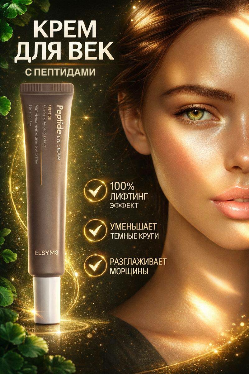 Крем для век Elsym8 Peptide Eye Cream, лифтинг-эффект, для всех типов кожи