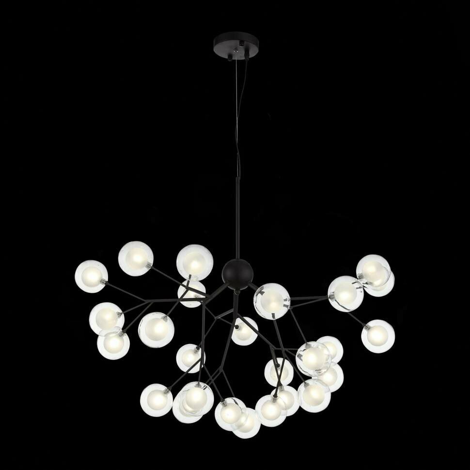 SL376.403.27 Светильник подвесной ST-Luce Черный/Прозрачный, Белый G4 LED 27*2W DEMELE
