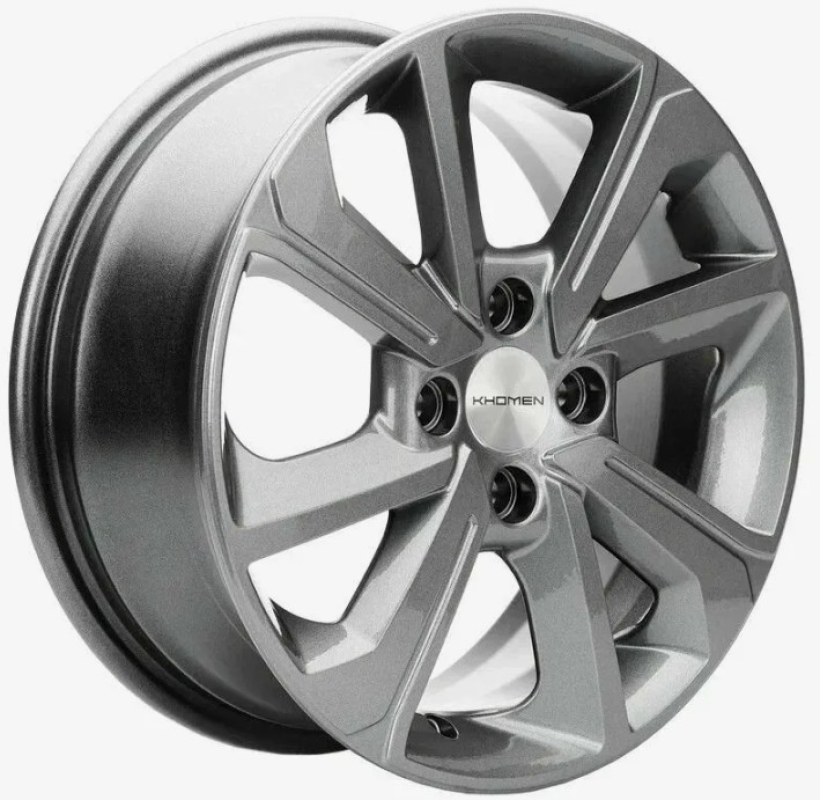 Диск колесный Khomen Wheels KHW1501 (Logan) 6,0x15 4x100 Dia60.1 ET40 цвет Gray