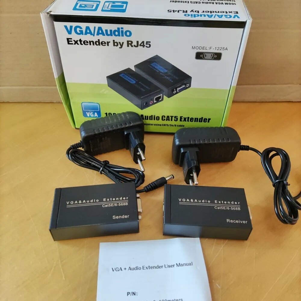 Видеокабель VGA (D-Sub)/VGA (D-Sub), черный