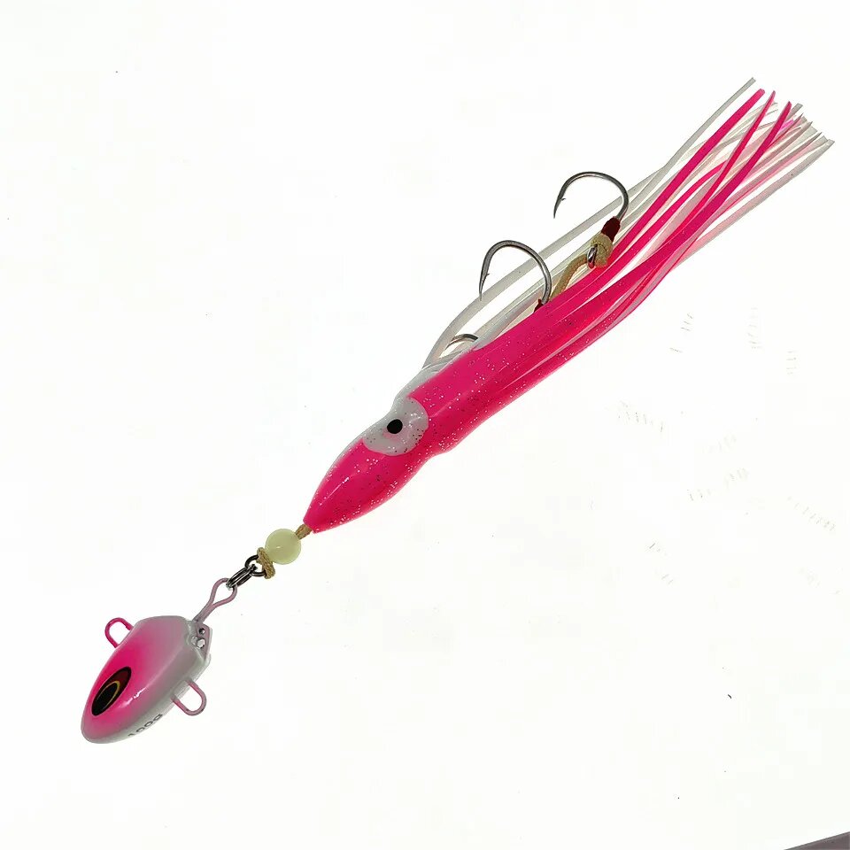 Медленно Тонущая джиг-приманка SWOLFY 100 г, 150 г, 200 г, 250 г, 300 г, наживка с металлической головкой, приманка Dhu Marlin, чернила, кабура, тройные Крючки для рыбалки