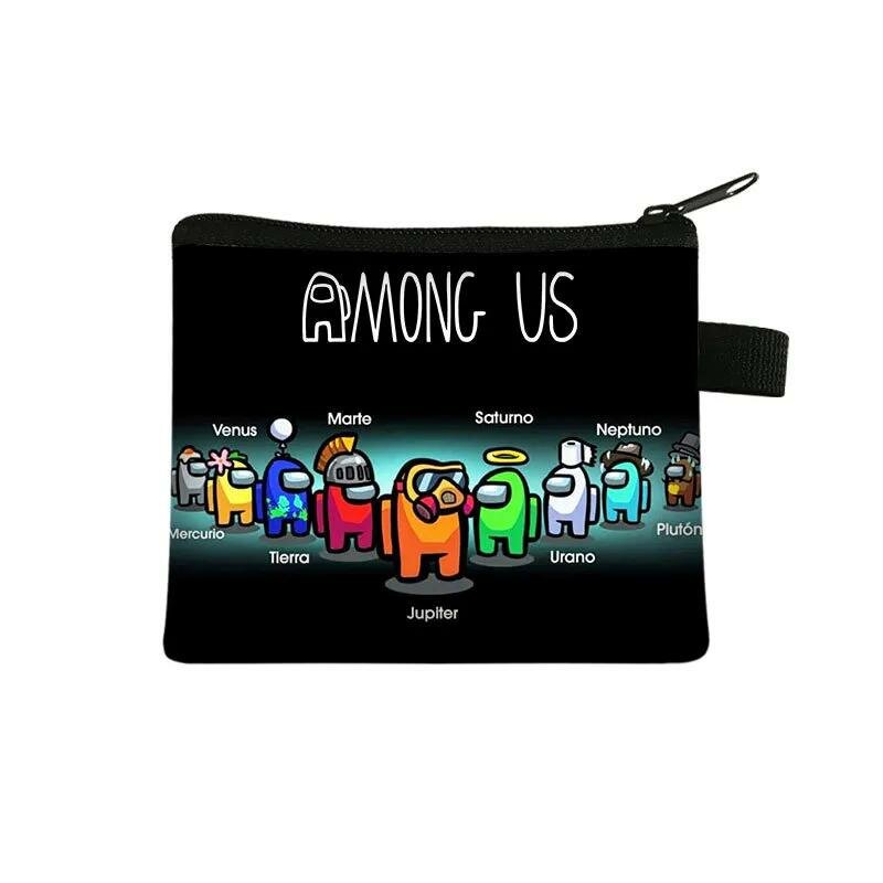 Кошелек детский Among Us с рисунками 1 отделение размер 11*13.5 см артикул 1775821853 для девочек мальчики базовая коллекция