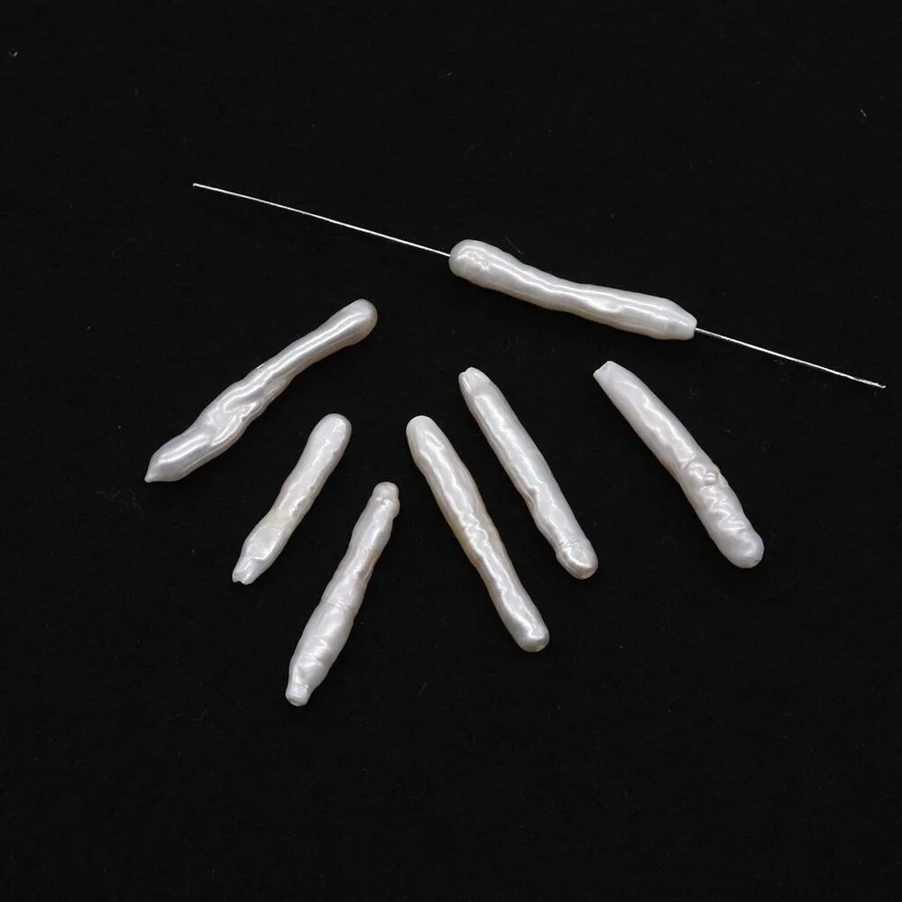 Белые натуральные жемчужные бусины B