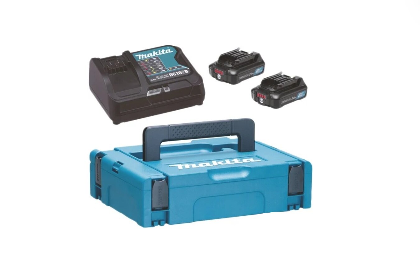 Аккумулятор с зарядным устройством Makita BL1021B + DC10SB (12В/2 Ah + 12В)