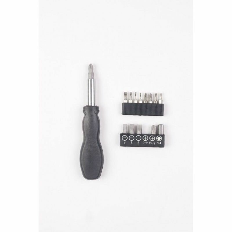 Отвертка-битодержатель P014K с комплектом бит, 15пр.(L-110мм; PH:000,00,0,1,2,4; SL:1,1.5,2.5,3,4,5,6мм), в блистере Помощник