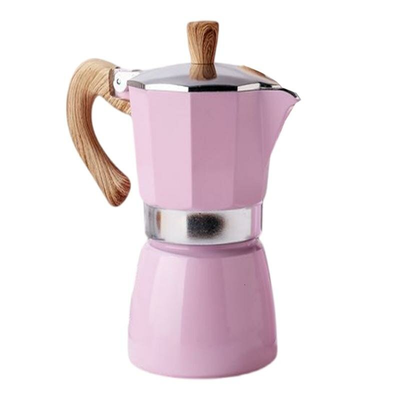 Эспрессо-кофейник для плиты, Розовый - 300ml