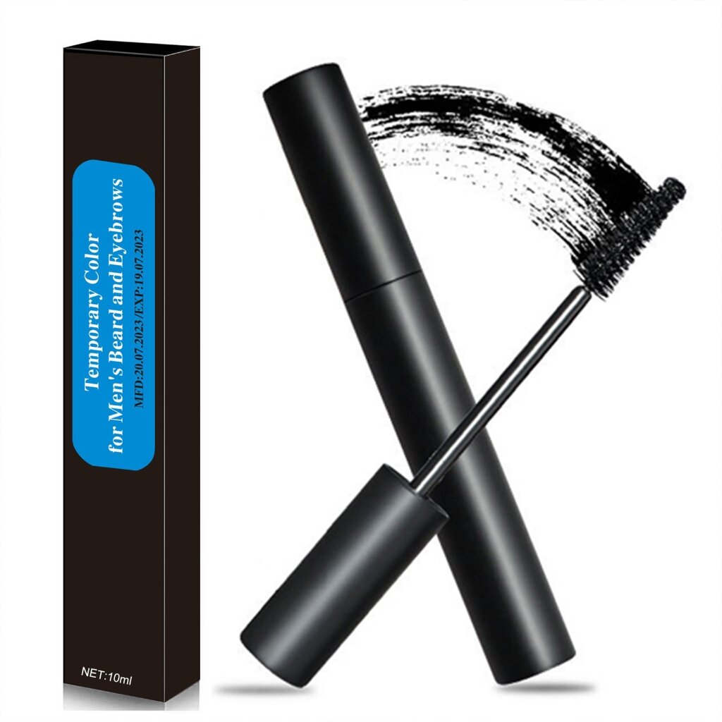 Мужской крем для бровей, кисточка для бровей, кисточка для окрашивания бороды-черный