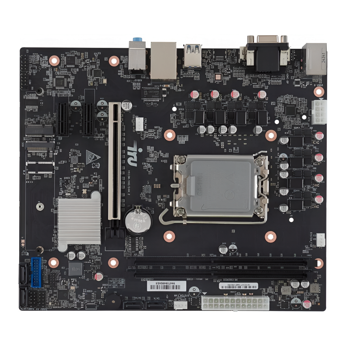 Материнская плата IRU H610M-VHD/D4M.2 черный, Soc-1700 Intel H610