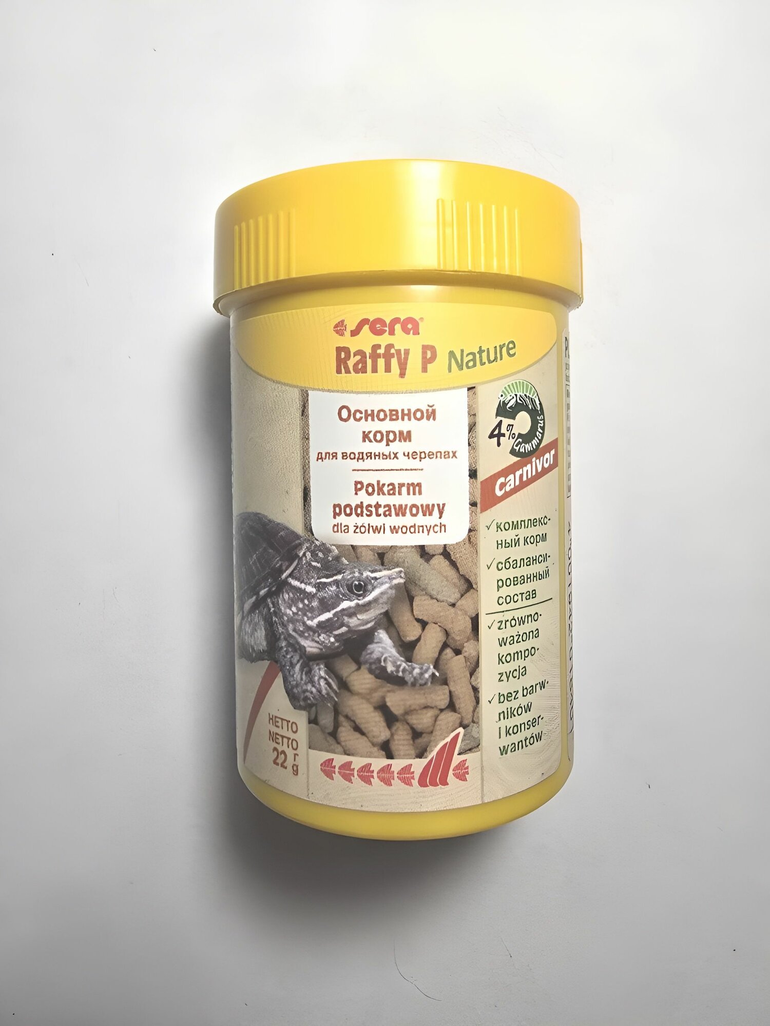 Корм палочки для водных черепах "Raffy P" 22г. (100 мл)