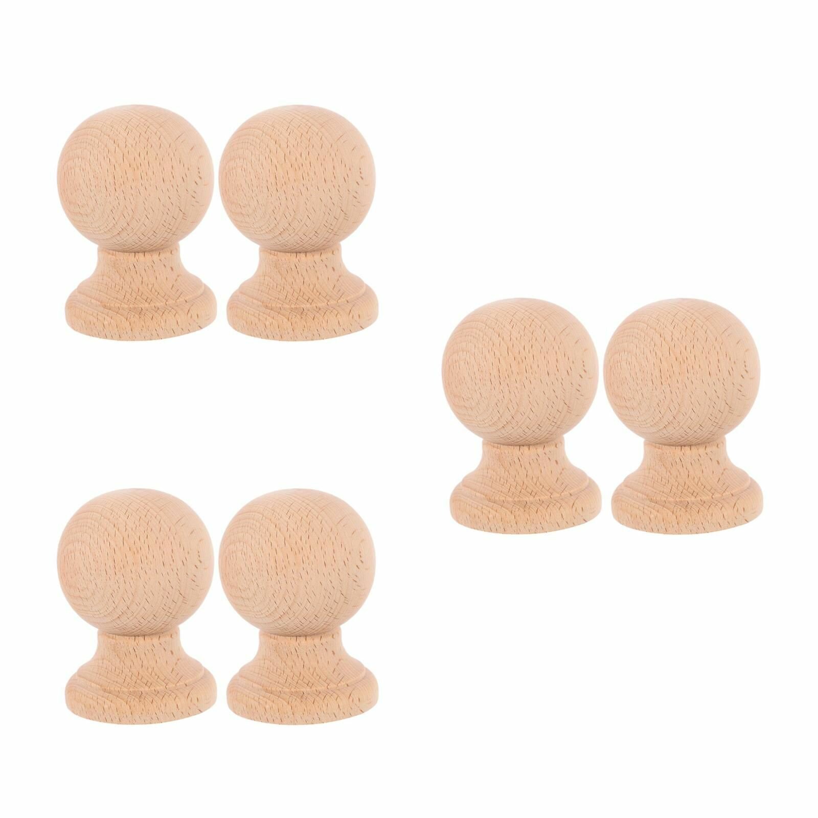 Набор деревянных резных наверший для мебели и лестничных перил, 6 шт, натуральное дерево, для домашнего использования