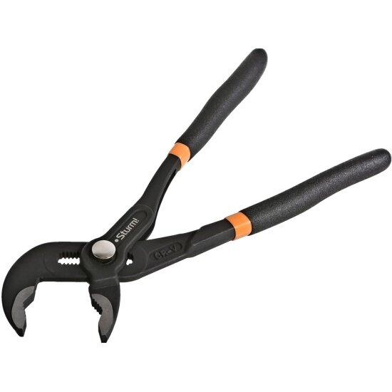 Sturm! Клещи переставные 250мм(Галка) кнопочная система фиксации, ПВХ РУК, промо, 1020-06-250SP