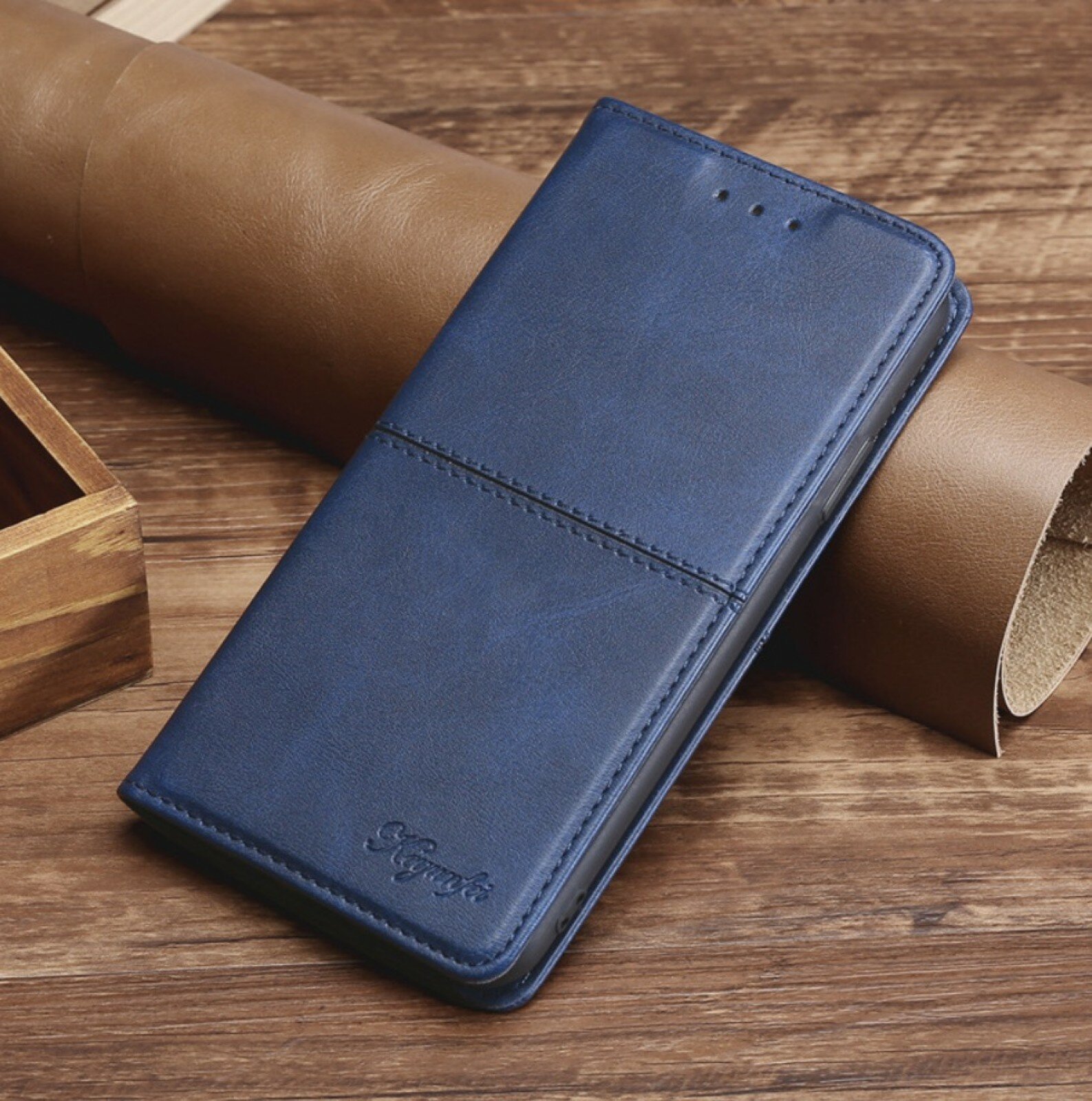 Чехол-книжка Чехол. ру Cuciture Eleganti для iPhone 11 из импортной эко-кожи с магнитной крышкой