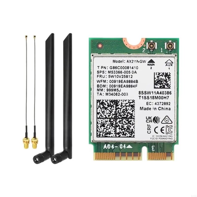 918a Wifi6e ax211ngw mini pci-e wifi card 5374m Tri-Band Bt5.3 Беспроводной адаптер для сетевой карты Intelax211 Key-E Cnvio2
