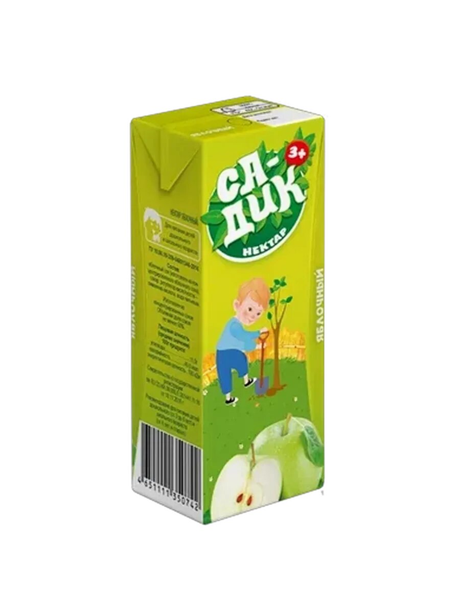 Нектар Садик Яблочный 200мл