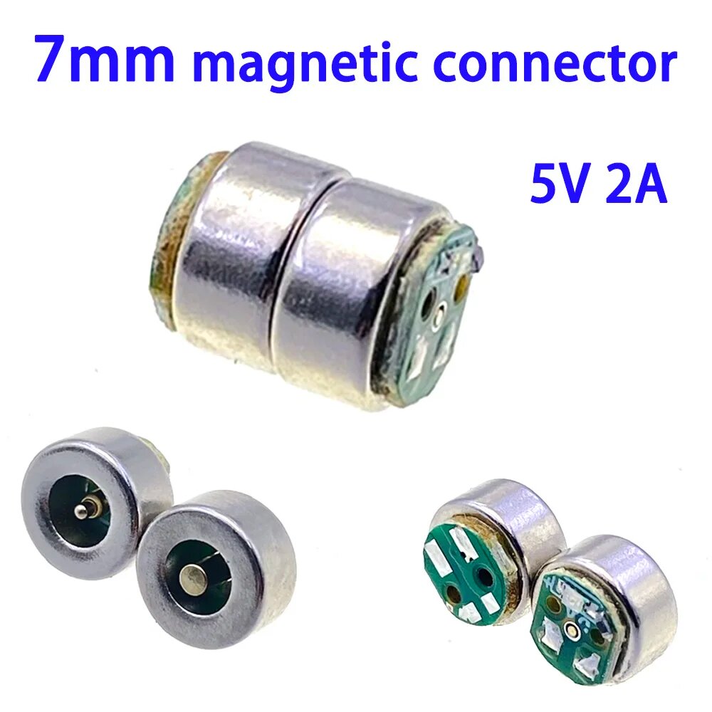 Магнитные разъемы Pogo Pin HBXINTAO 2-контактные 10А 2А 5В