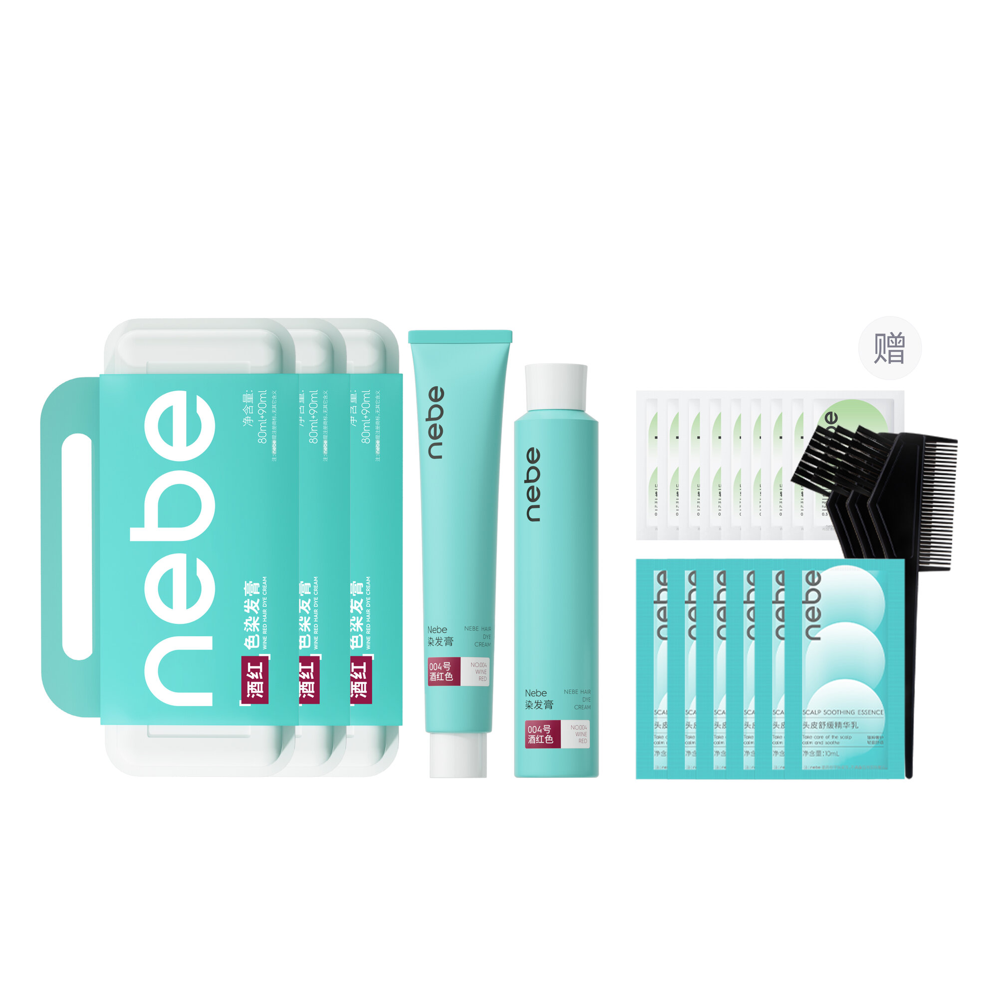 Краска для волос унисекс NEBE Корейский стиль 5688965, многоцветные ухаживающие домашние