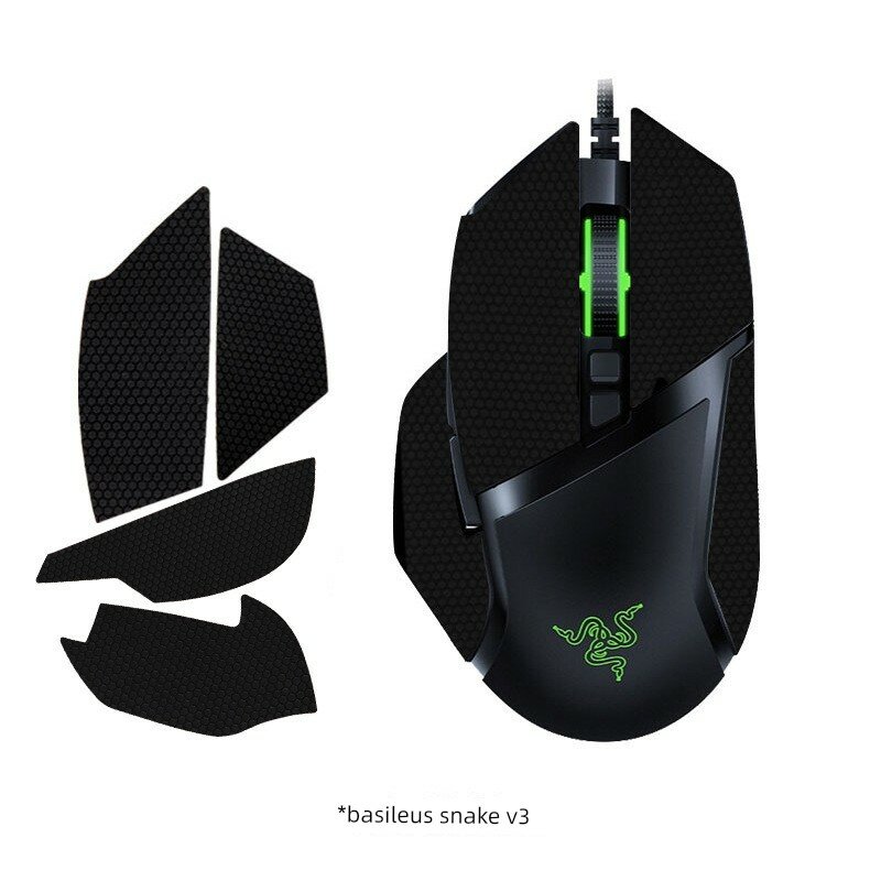 Противоскользящие наклейки Poison Viper v2pro подходят для боковых накладок мышей серии Razer Viper, а также для