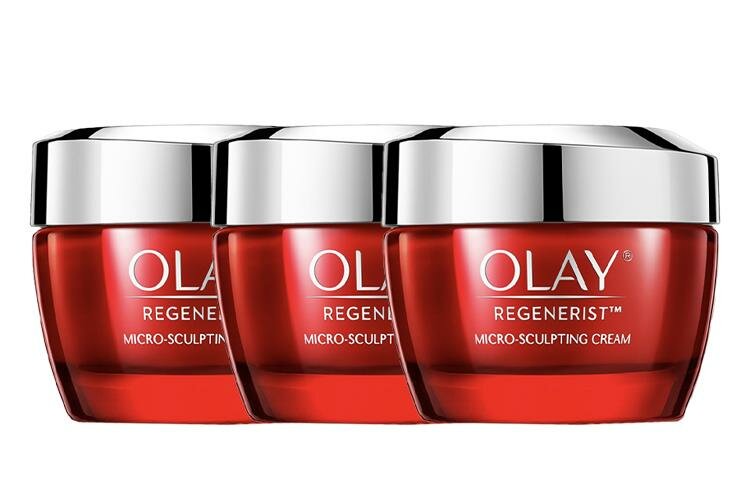 Увлажняющий крем для лица женский Olay Красная бутылка с пептидами, 50g*3