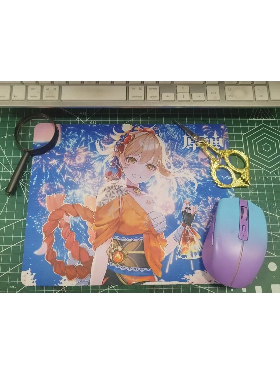 Коврик для мышки "Genshin Impact Ёимия", нескользящий, 20x25 см