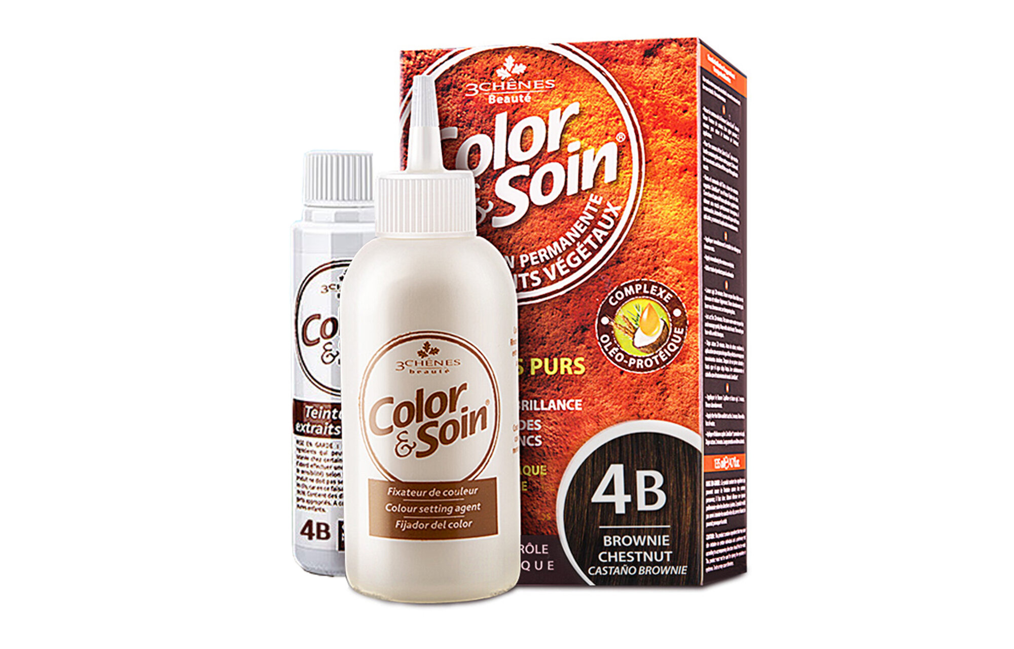 Краска для волос и бальзам унисекс LES 3 CHENES Color & Soin 5732732, 1 шт.