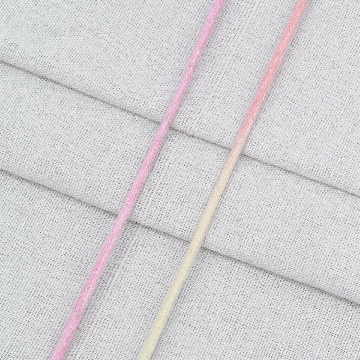 Шнур отделочный хлопковый, толщина 4 мм, цвет мультиколор, длина 30 м