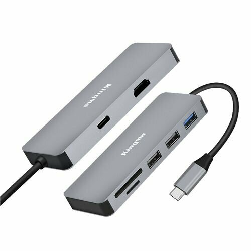 Кардридер хаб 7в1 Kingma BMU012 USB-C