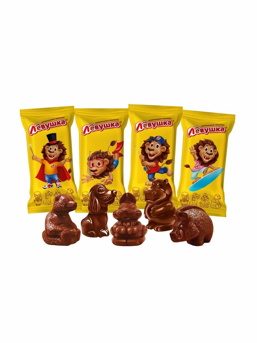 Конфеты Лёвушка "Чудо-звери", Славянка, шоколадные фигурки, 1 кг