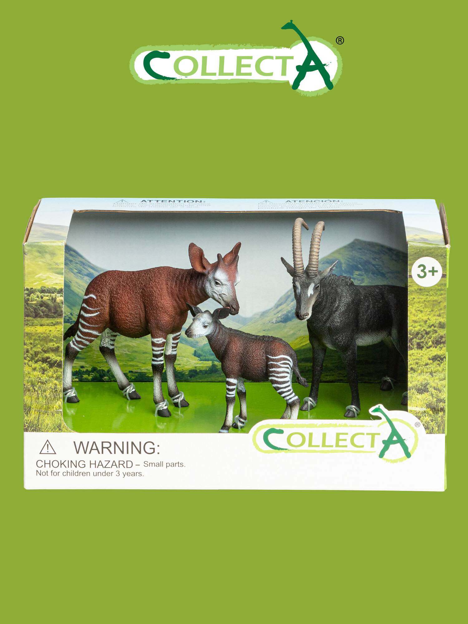 Фигурки животных Collecta "Дикие животные (3 шт.)" (набор №6), 89567