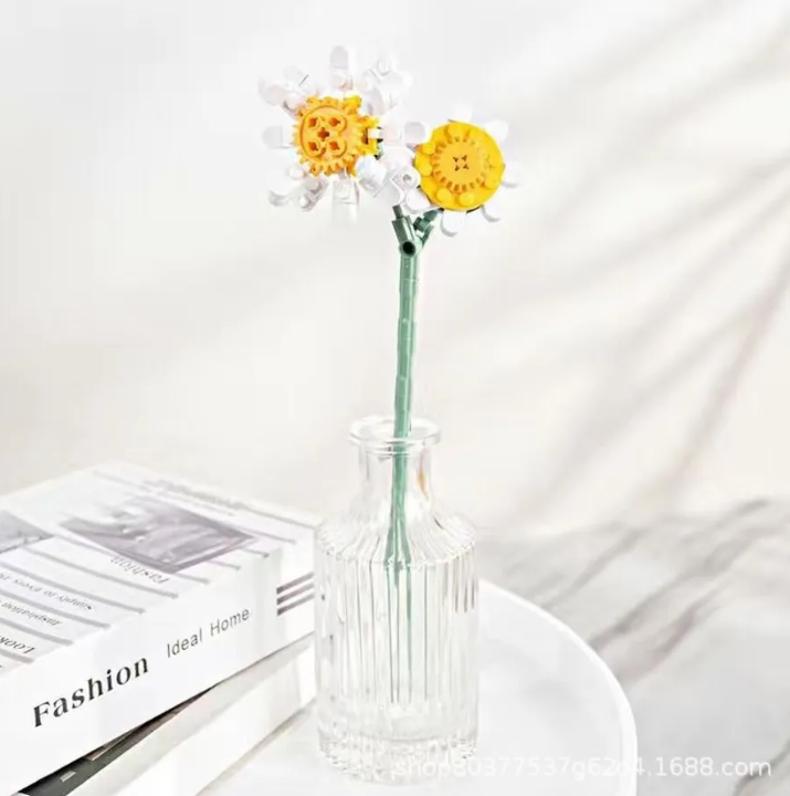 Конструктор Jaki JK2632 Цветок "Мелкая цинерария" для взрослых и детей