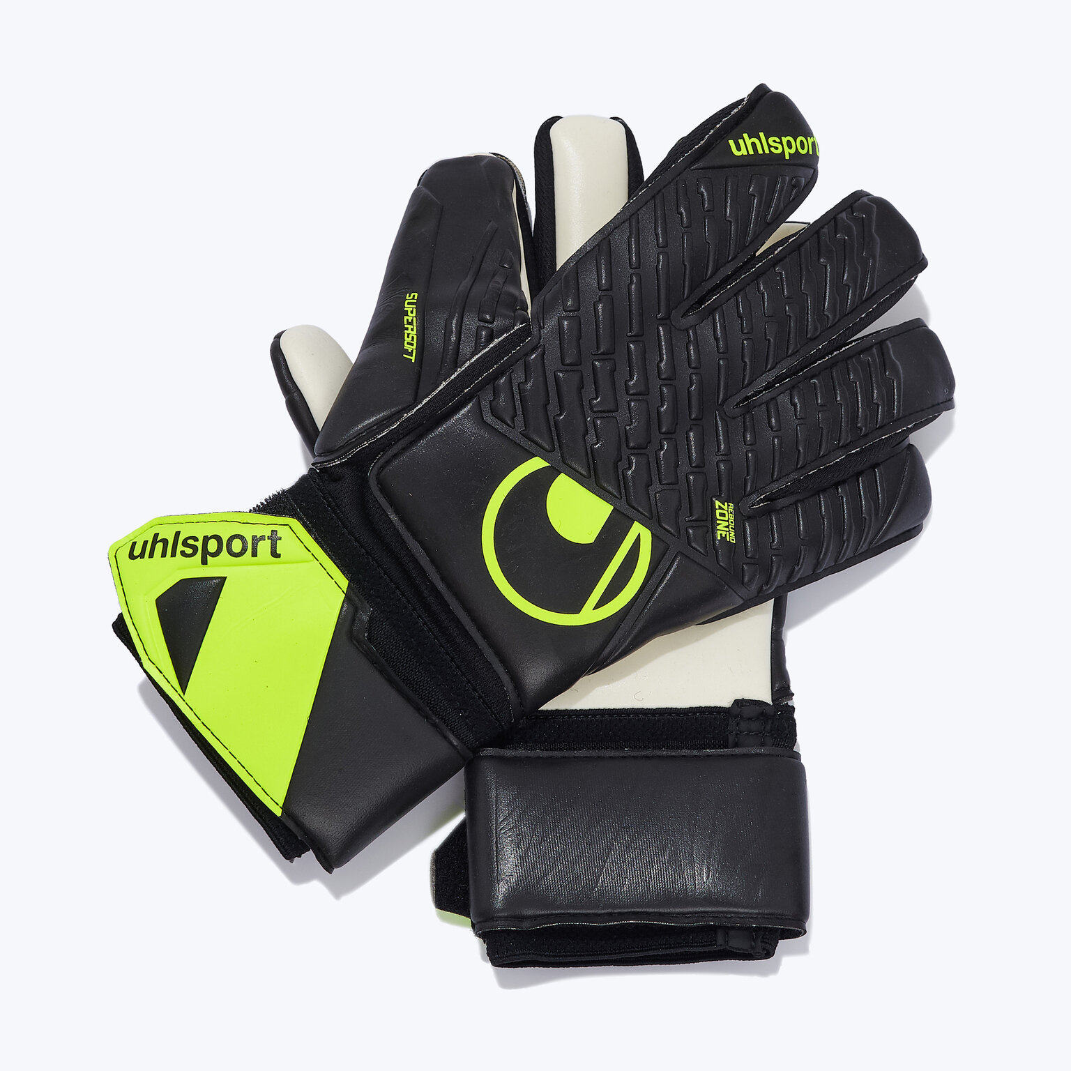 Перчатки вратарские UHLSport Supersoft HN Flex Flame 101140001, размер 10 (10 Размер), Черный