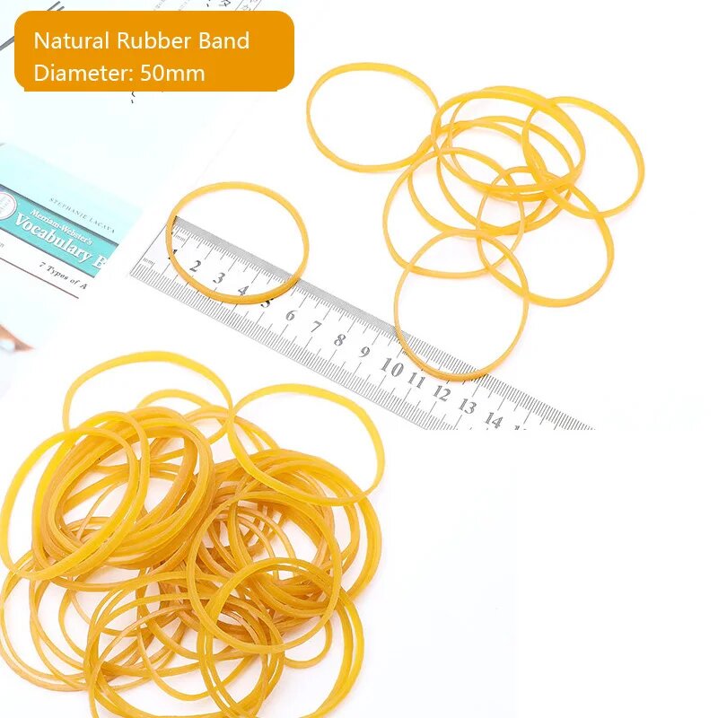 Резинки-фиксаторы из натурального каучука 50mm-100Pcs