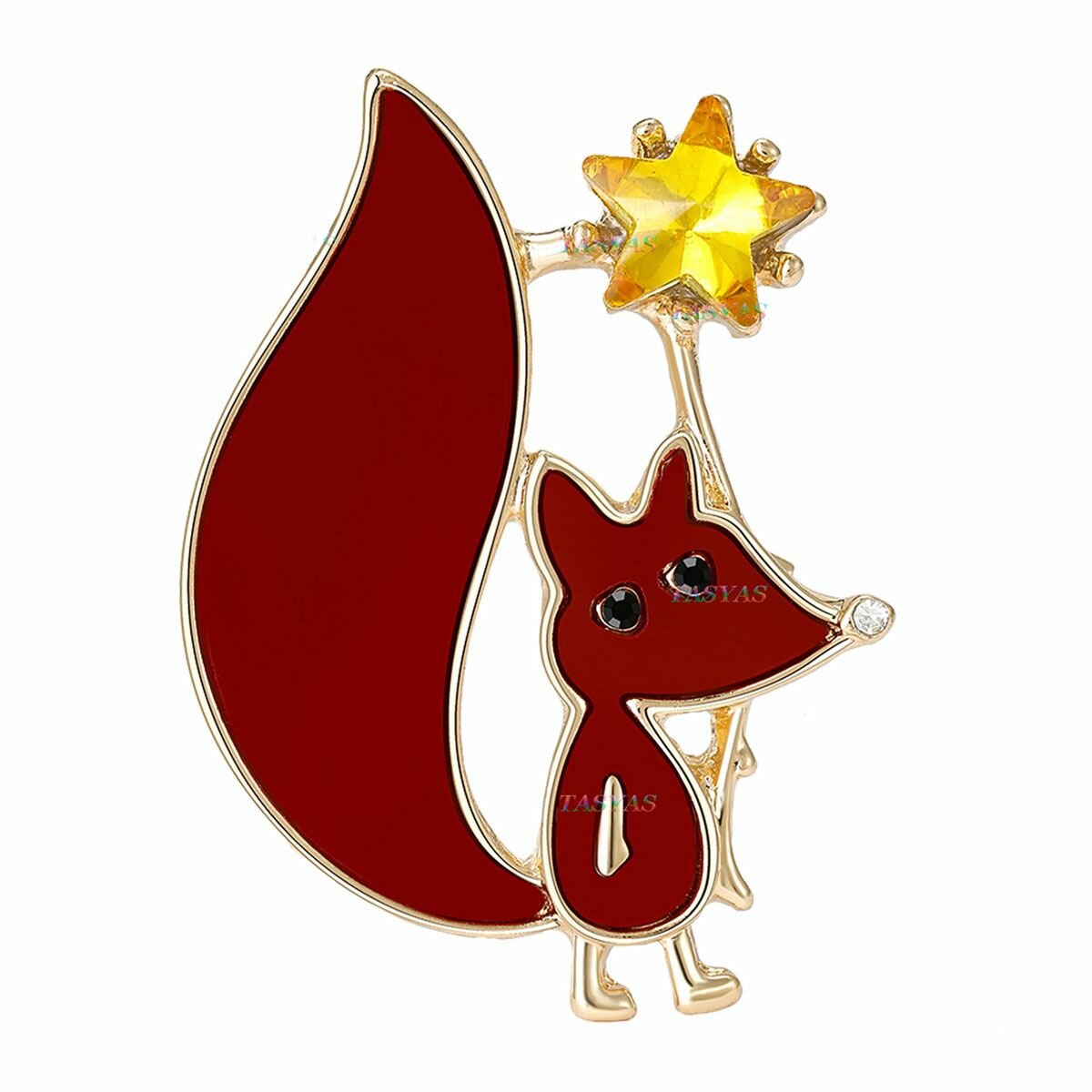 Брошь, стразы