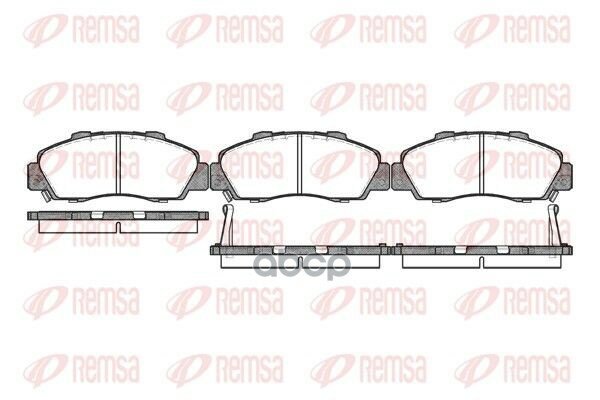 351 02 351 42=FDB905=572393B ! колодки дисковые п Honda Accord 2.0-3.0 90-03/Civic 1.8 16V 97-01 Remsa арт. 035102