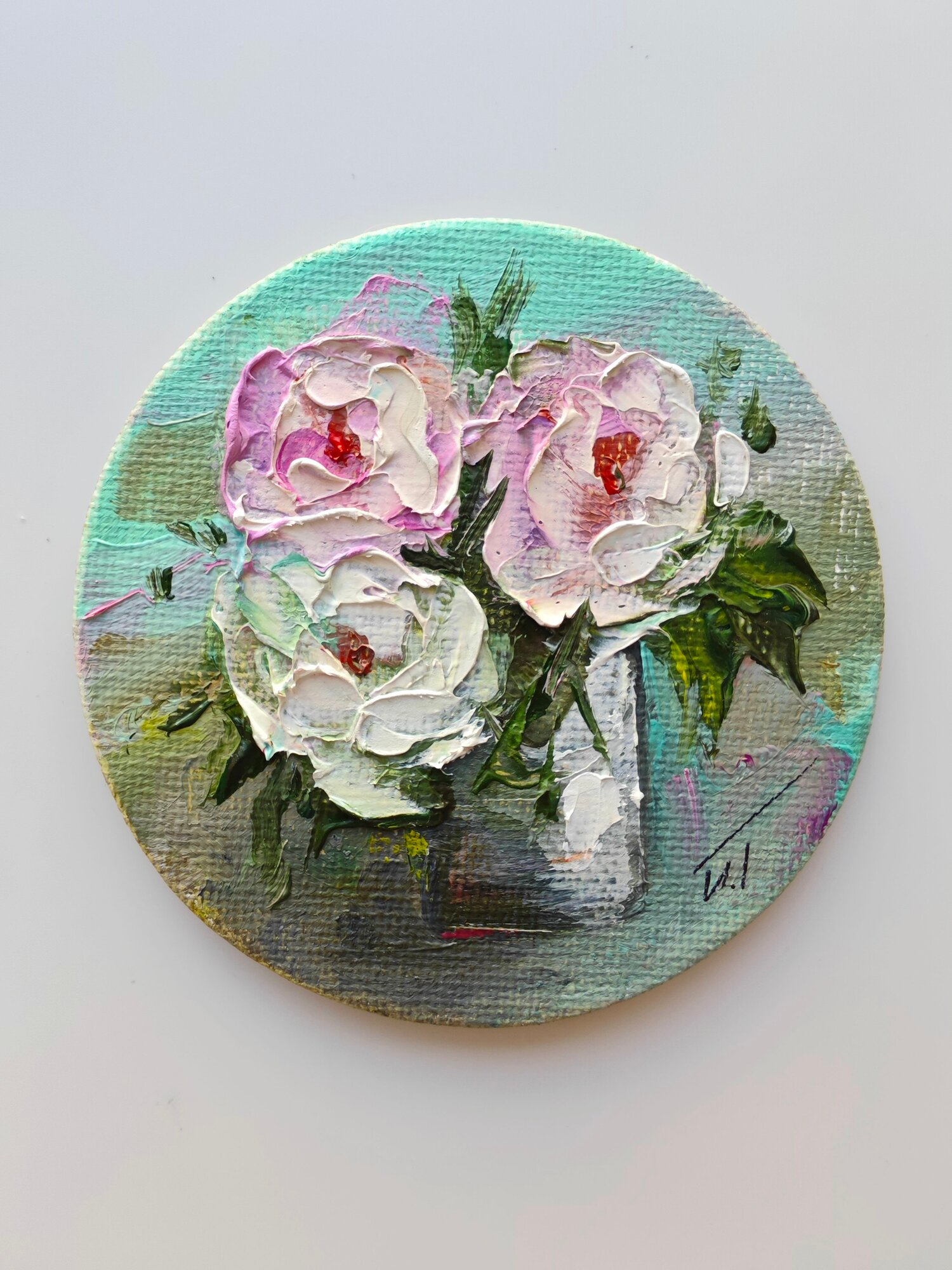 Мини картина маслом на холсте 10х15см